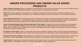 #Add Value for Export of Ginger# By SN Panigrahi | PPTX