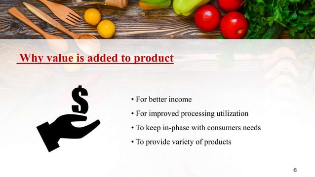 Value added products from vegetable. | PPTX