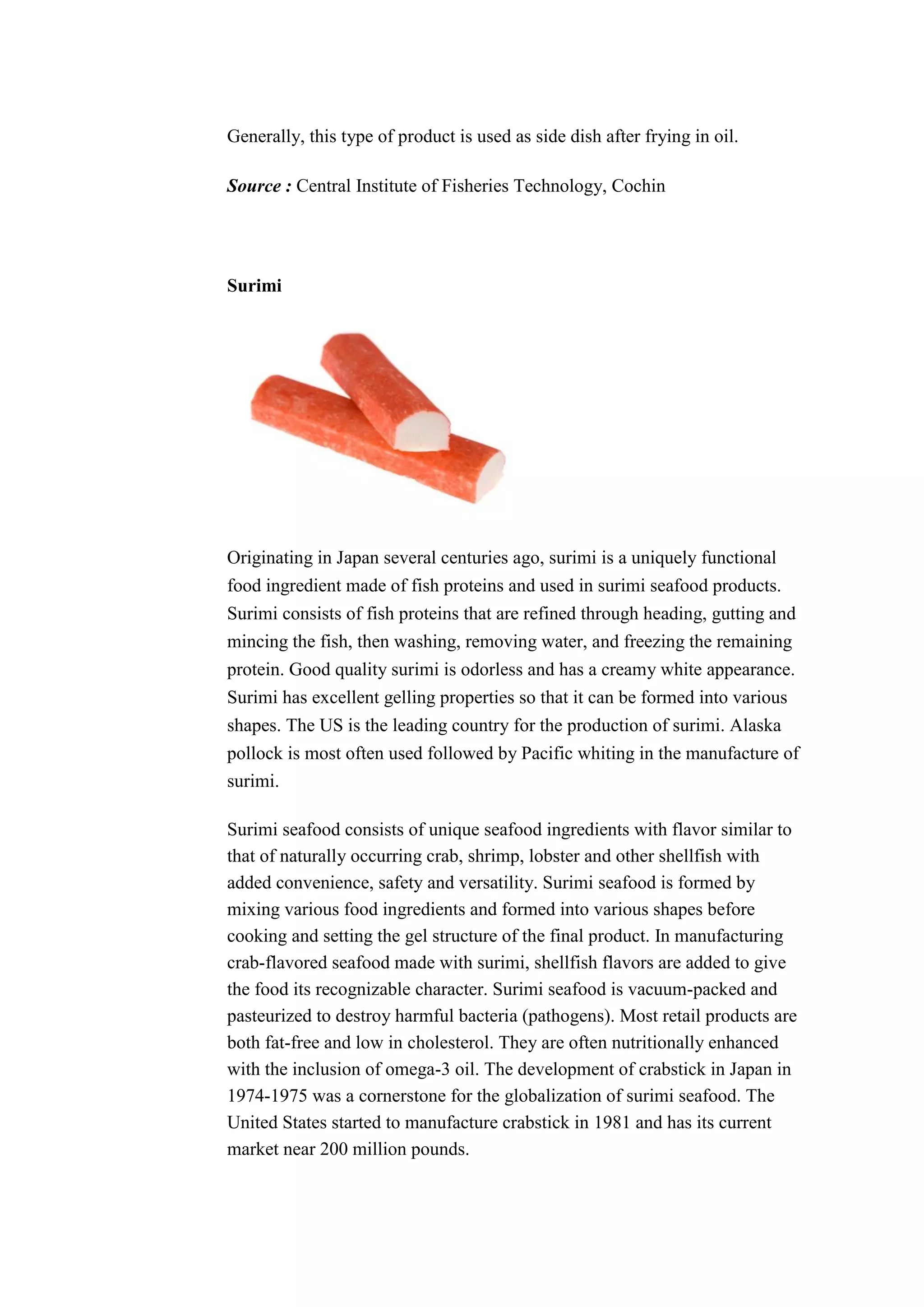 Value added products of fishes | PDF