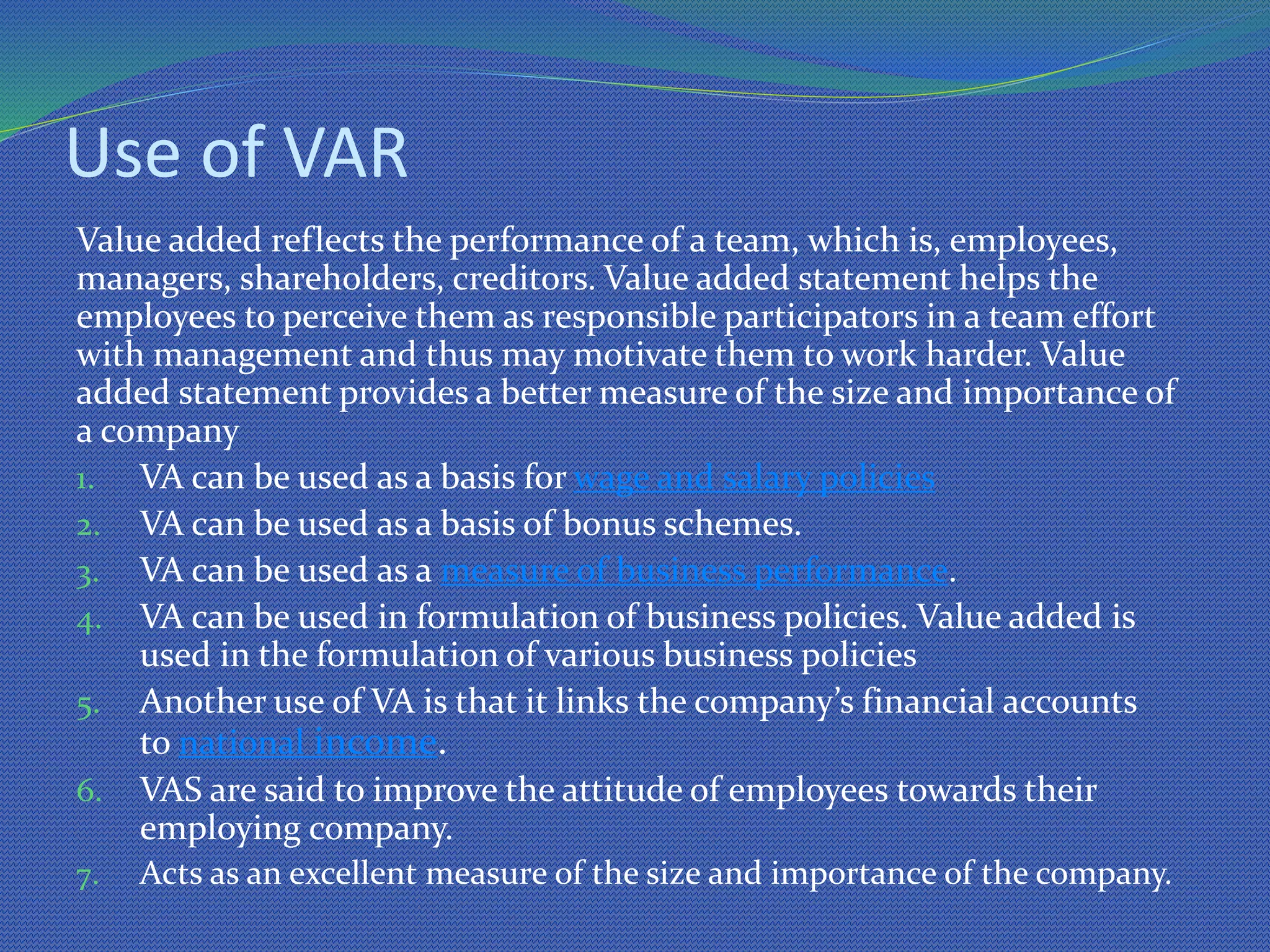 Value Added Reporting | PPTX