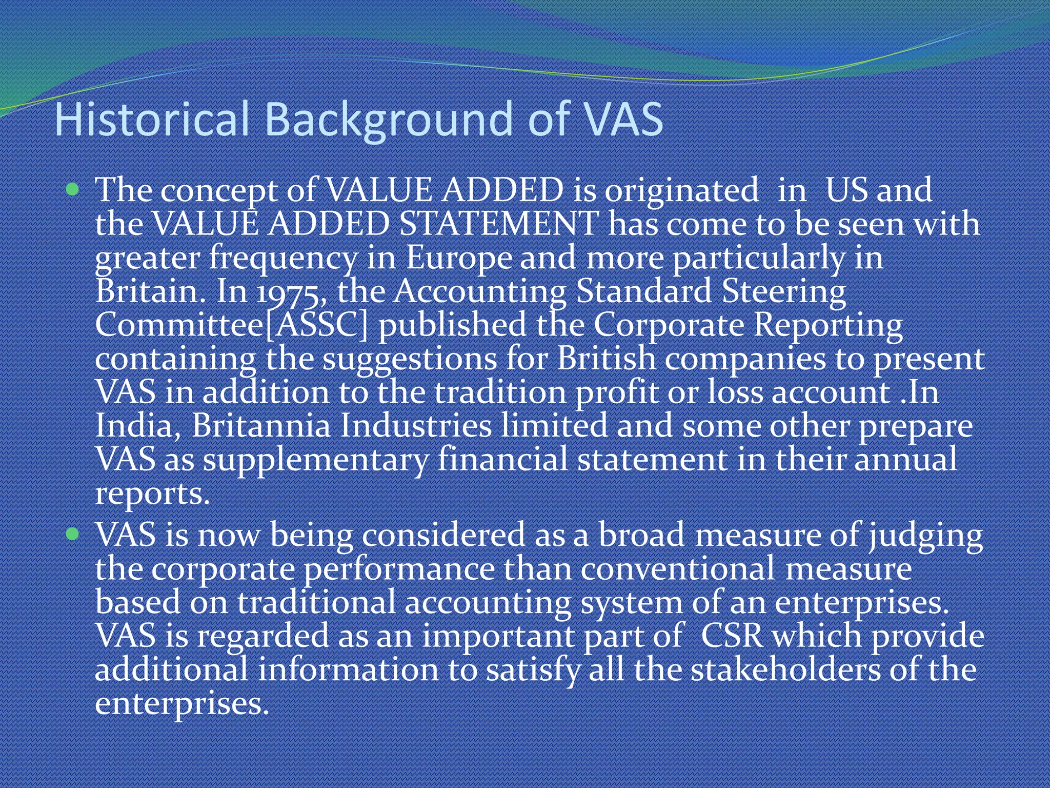 Value Added Reporting | PPTX