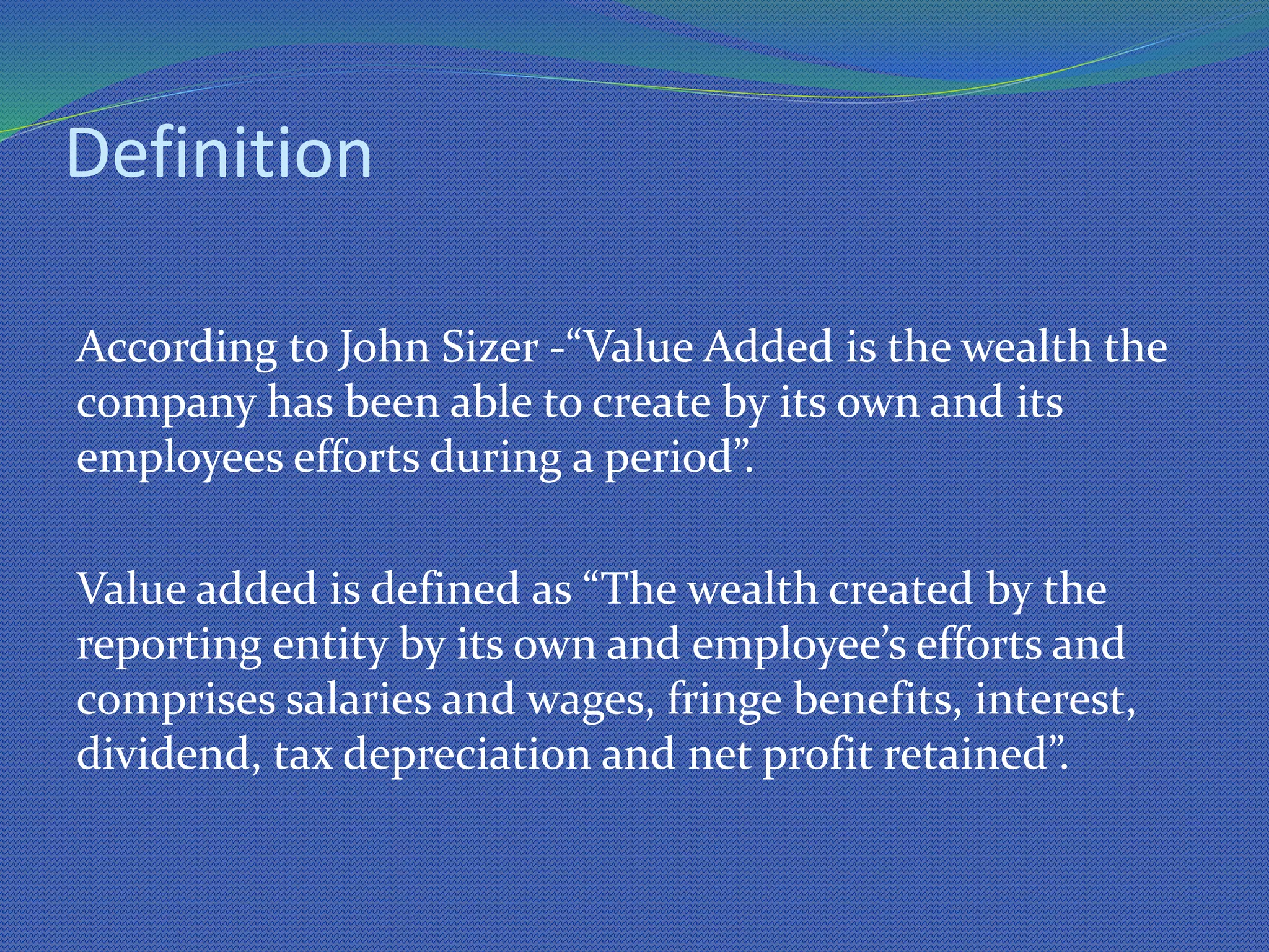 Value Added Reporting | PPTX