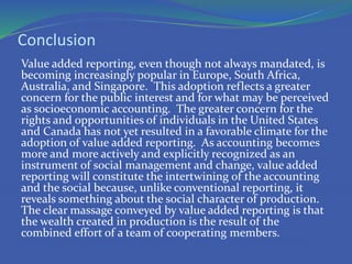 Value Added Reporting | PPTX