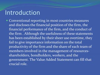 Value Added Reporting | PPTX