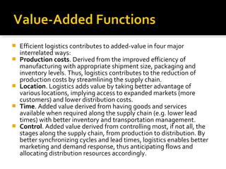 Value added service in logistics | PPT
