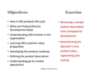 Developing Value Added Services (VAS) and Product Roadmap for Telecoms ...