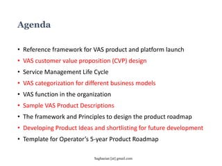 Developing Value Added Services (VAS) and Product Roadmap for Telecoms ...