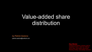 Value added share distribution | PPT