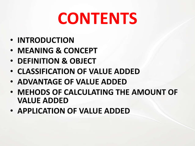 Value added statement: Accounting Theory & Statement | PPTX | Stocks ...