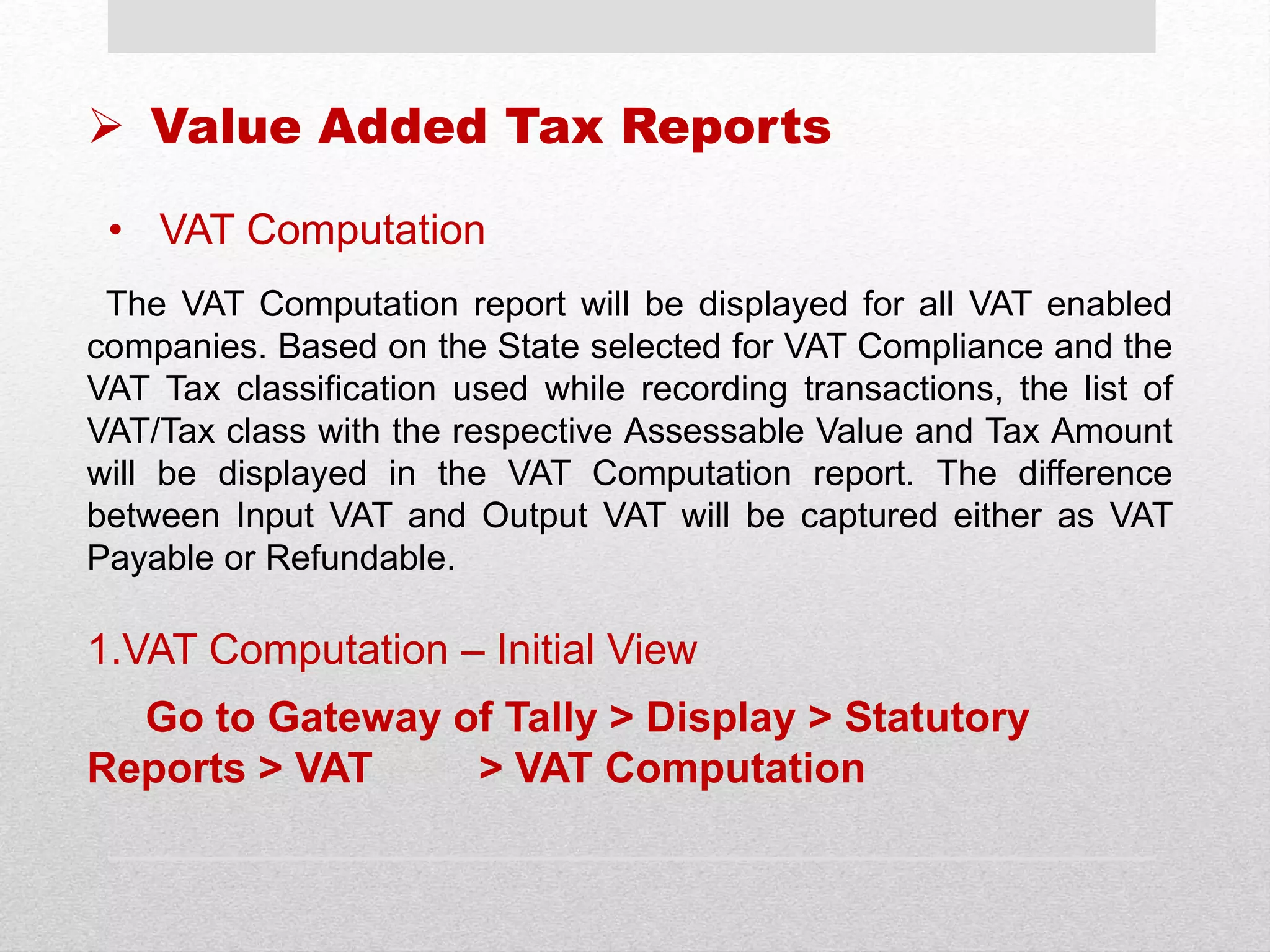 Value added tax | PPTX