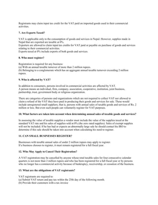 Value added tax Nepal | PDF