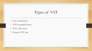 Value added tax (vat) | PPTX