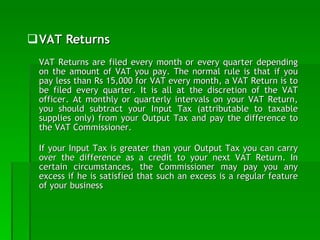 Value Added Tax (India) Final | PPT