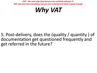 Value added testing (VAT) | PPTX