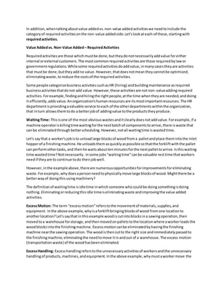 Value added vs non value added | DOCX