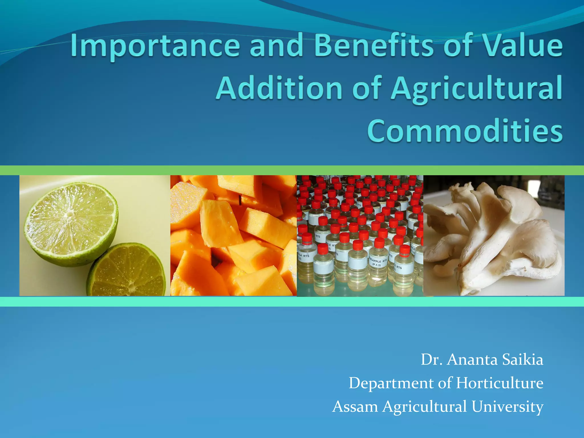 Value addition | PPT