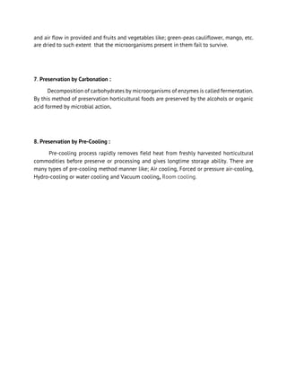 Value addition and preservation method in horticultural produces | PDF