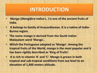 Value addition in mango | PPTX