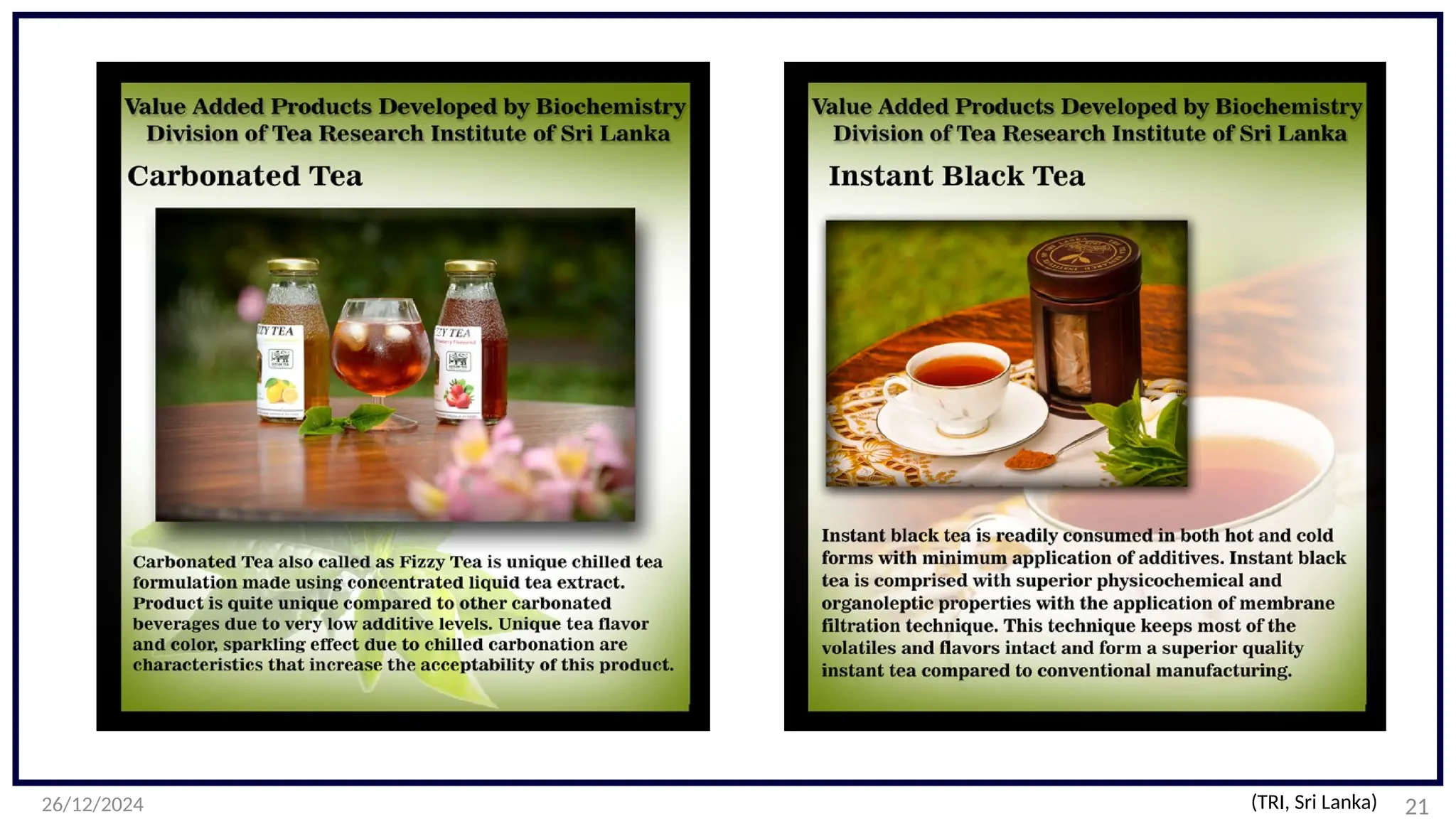 Value addition of tea leaves & Rubber crop | PPT