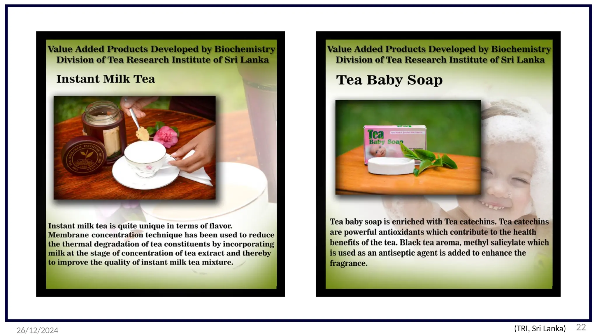 Value addition of tea leaves & Rubber crop | PPT