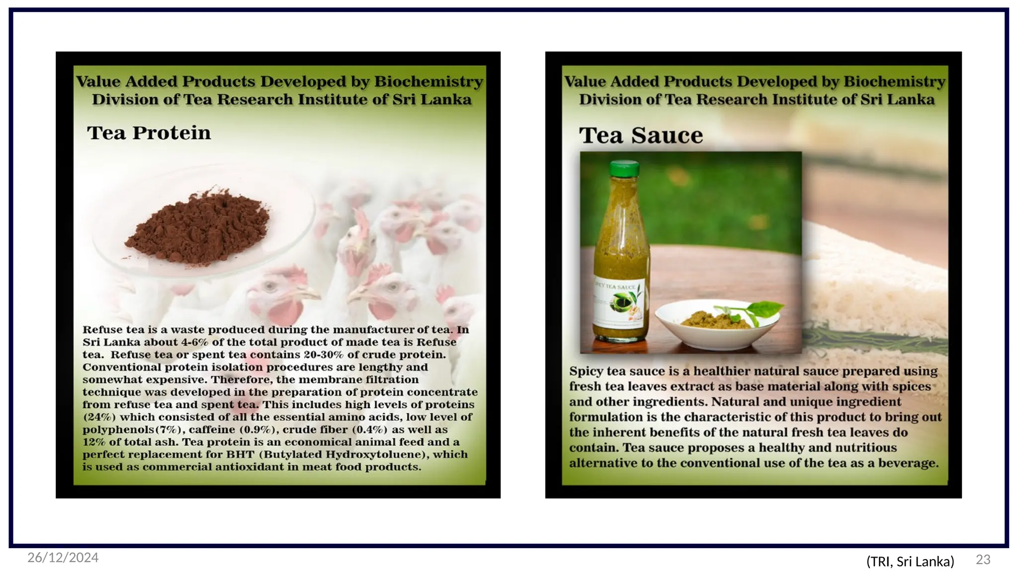 Value addition of tea leaves & Rubber crop | PPT