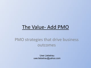 Value Add PMO | PPTX