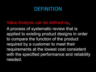 Value analysis | PPTX