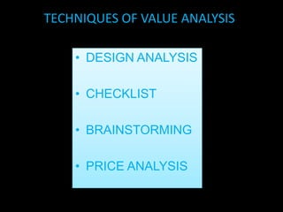 Value analysis | PPTX