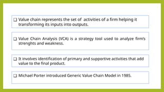 value analysis presentation analysis part | PPTX