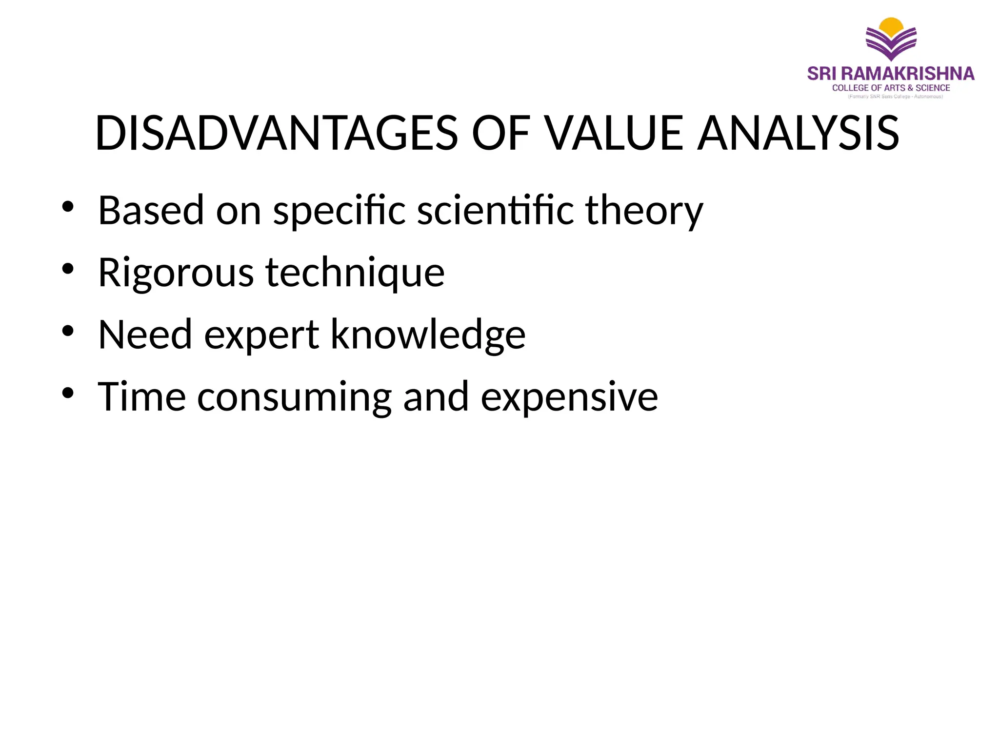 Value Analysis.pptx Function-Oriented Approach: | PPTX