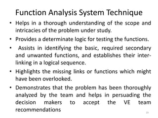 Value analysis and value engineering | PPTX