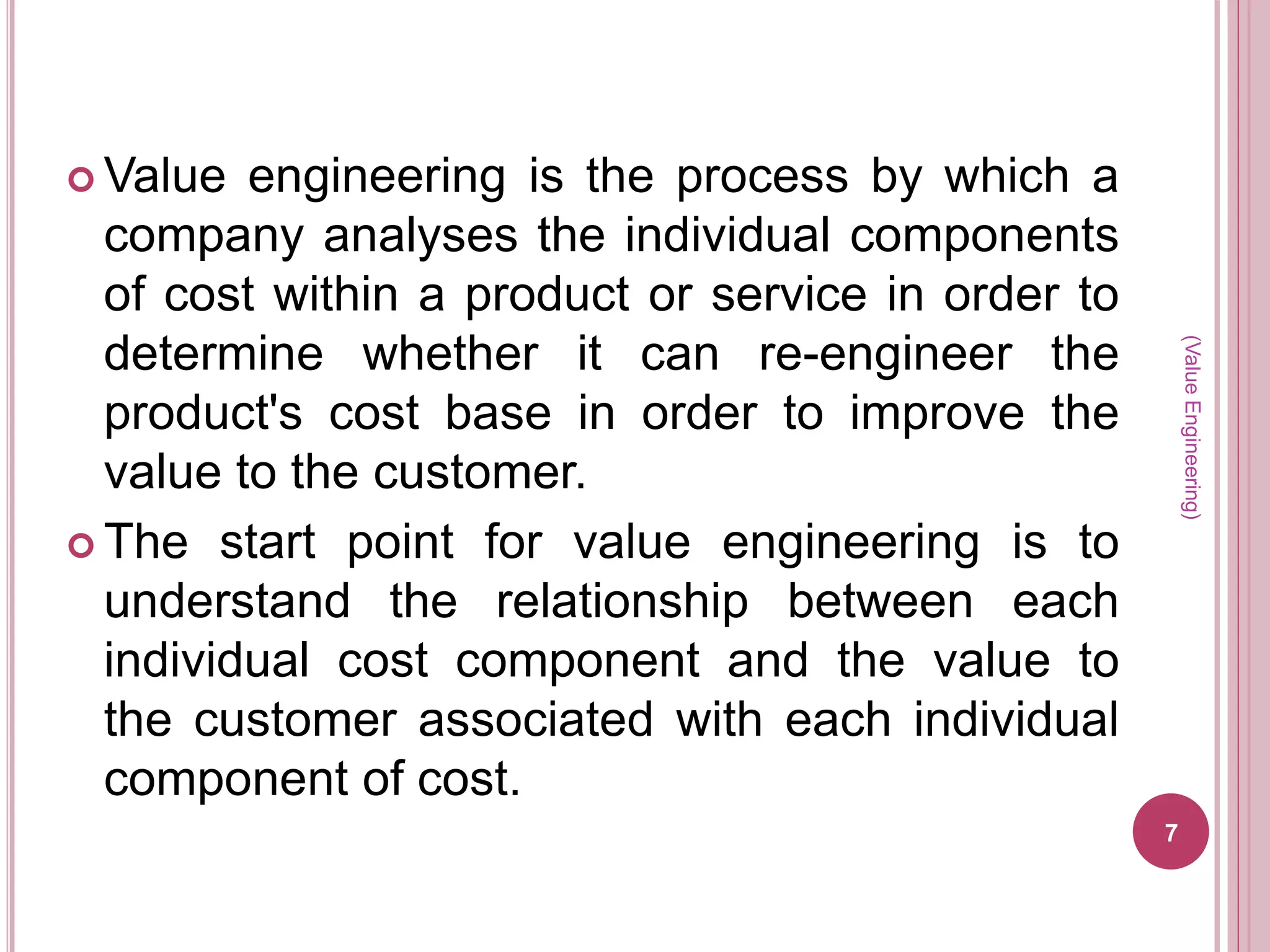 Value Analysis & Value Engineering | PPTX