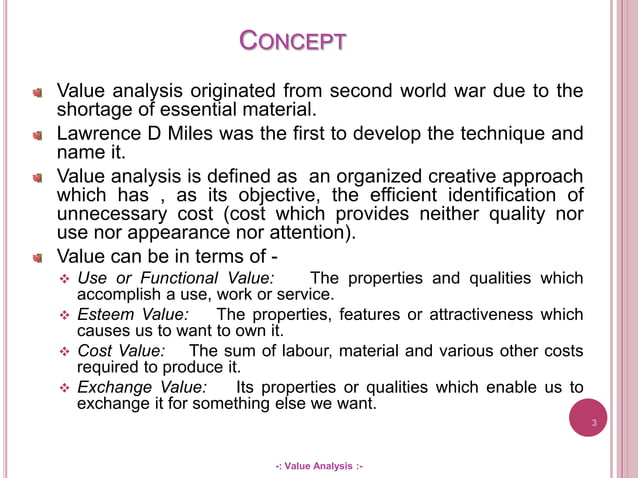 Value Analysis & Value Engineering | PPTX