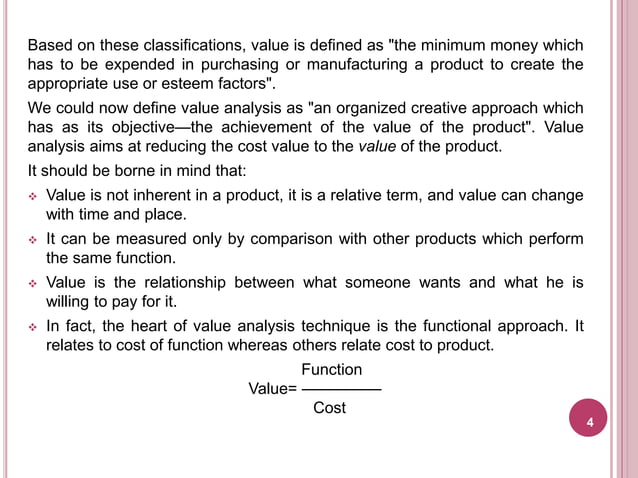 Value Analysis & Value Engineering | PPTX