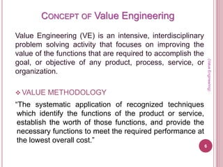 Value Analysis & Value Engineering | PPTX