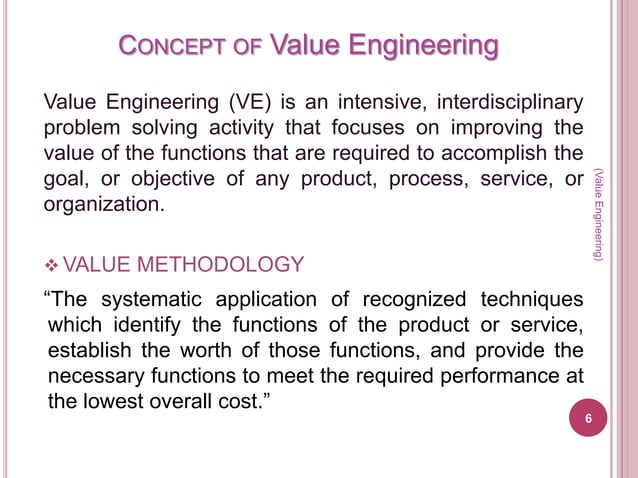Value Analysis & Value Engineering | PPTX