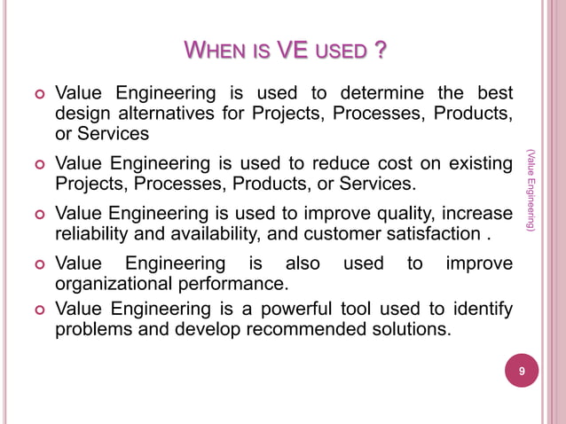 Value Analysis & Value Engineering | PPTX