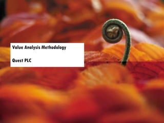 Value analysis methodology | PPT