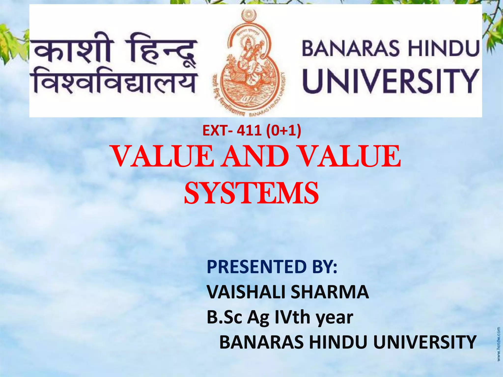 Value and value systems | PDF