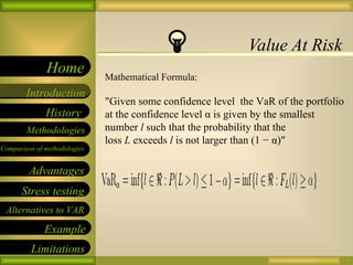 Value at risk | PPT