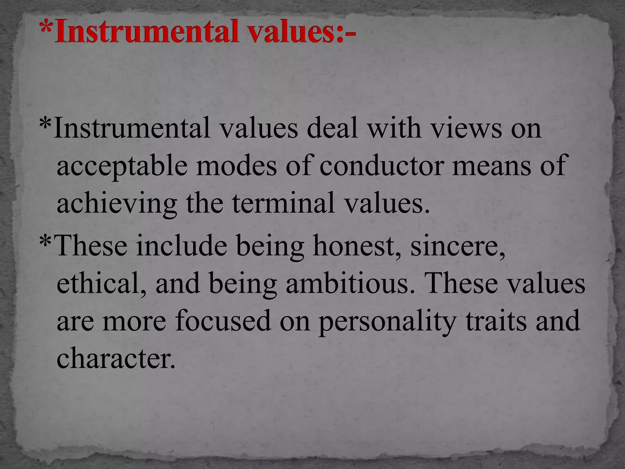 Values and attitude | PPTX