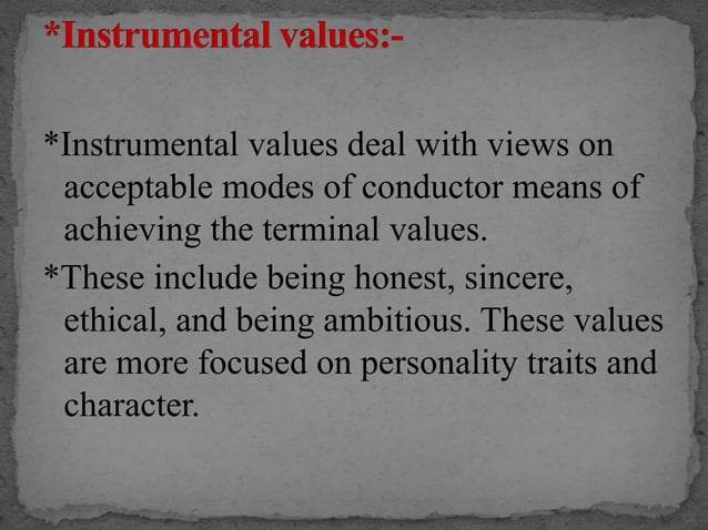 Values and attitude | PPT