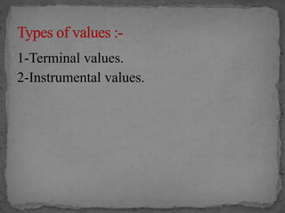 Values and attitude | PPT