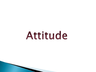 Value & attitude ppt | PPTX