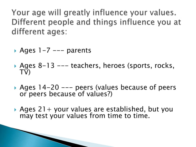 Value & attitude ppt | PPTX | Education