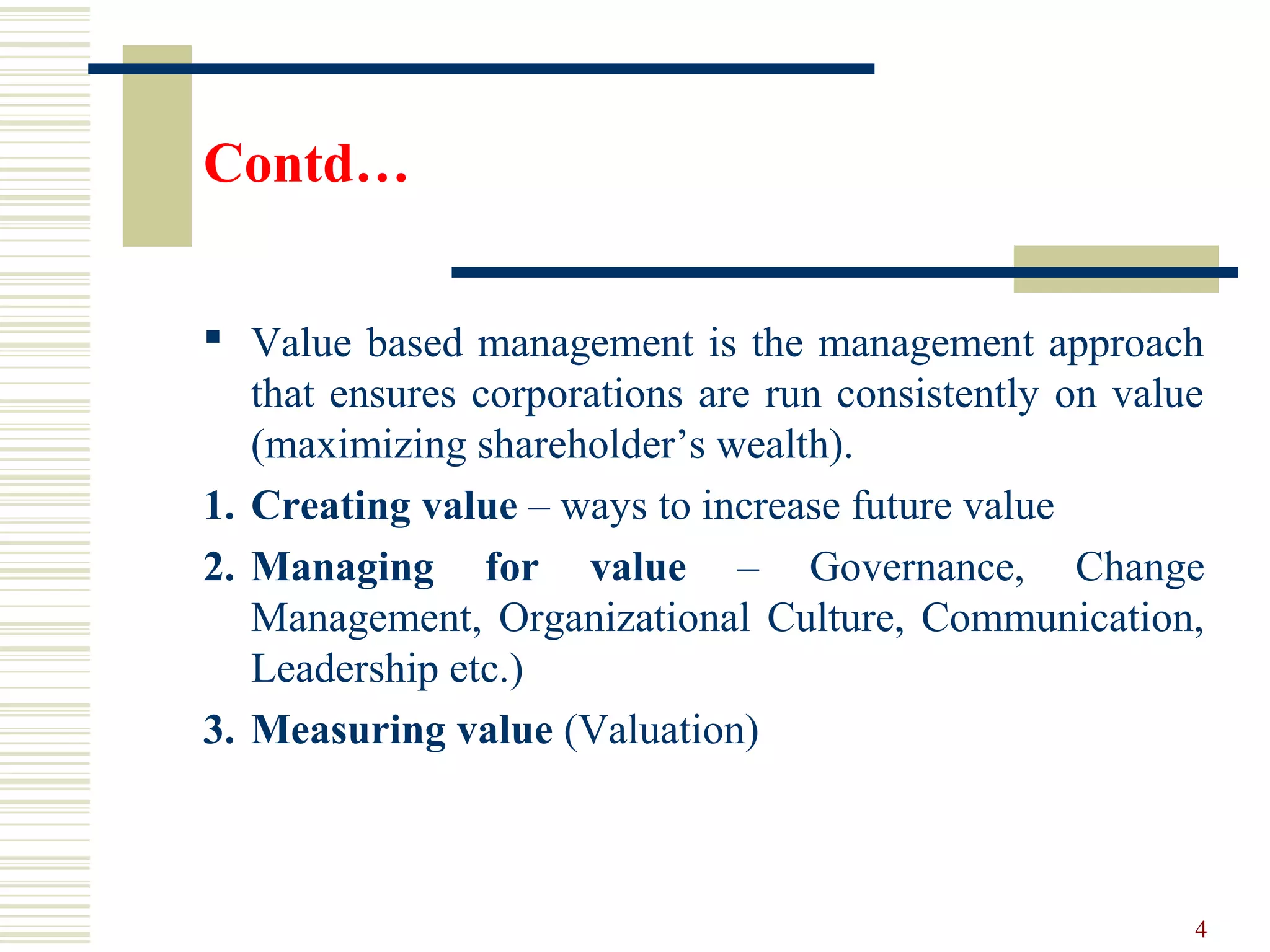 Value based change management and nurturing organizational change | PPT