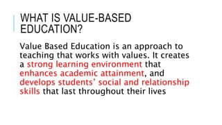 Value based education | PPTX