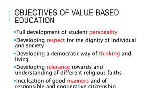 Value based education | PPTX