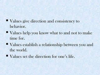 Value Based Educationis an educational process that helps students ...