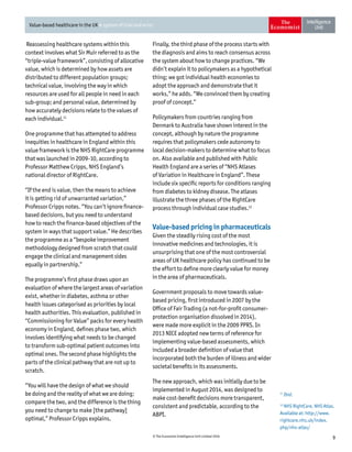 Value-based healthcare in the UK: A system of trial and error | PDF